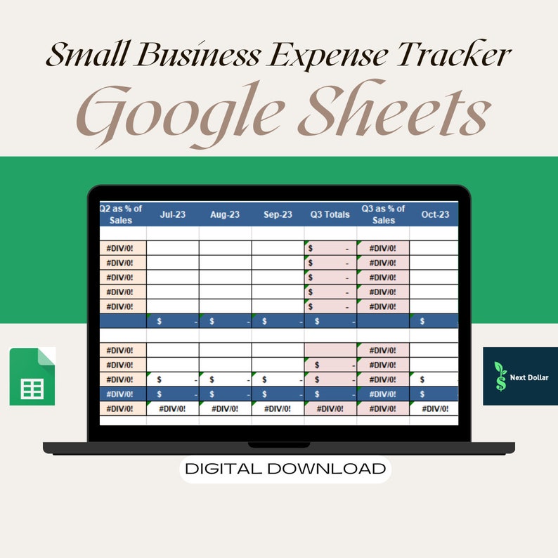 Business Expense Tracker | Tax Planner | Small Business Expense Tracker ...