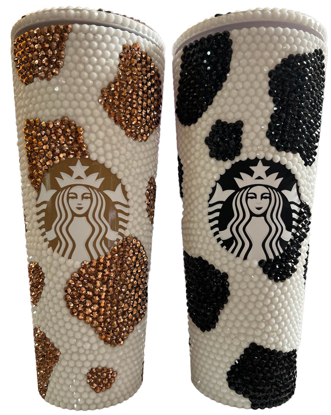 Cow Print Tumbler Cow Print Starbucks Cow Print Cup Rhinestone Cow ...
