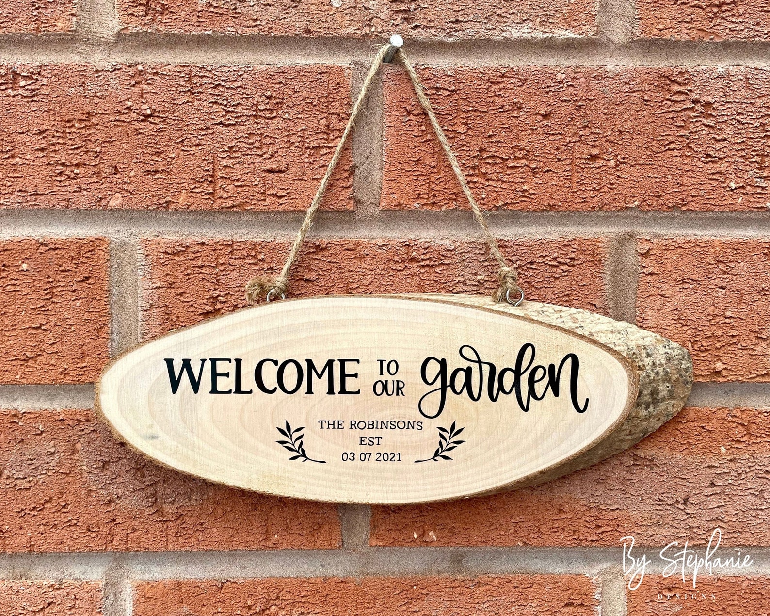 Personalised Garden Sign Wooden Garden Plaque Mothers Day Etsy