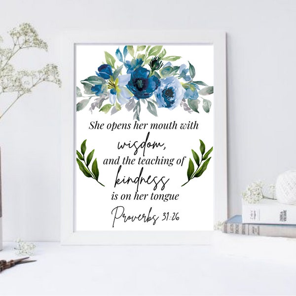 Proverbs 31 26 - Etsy