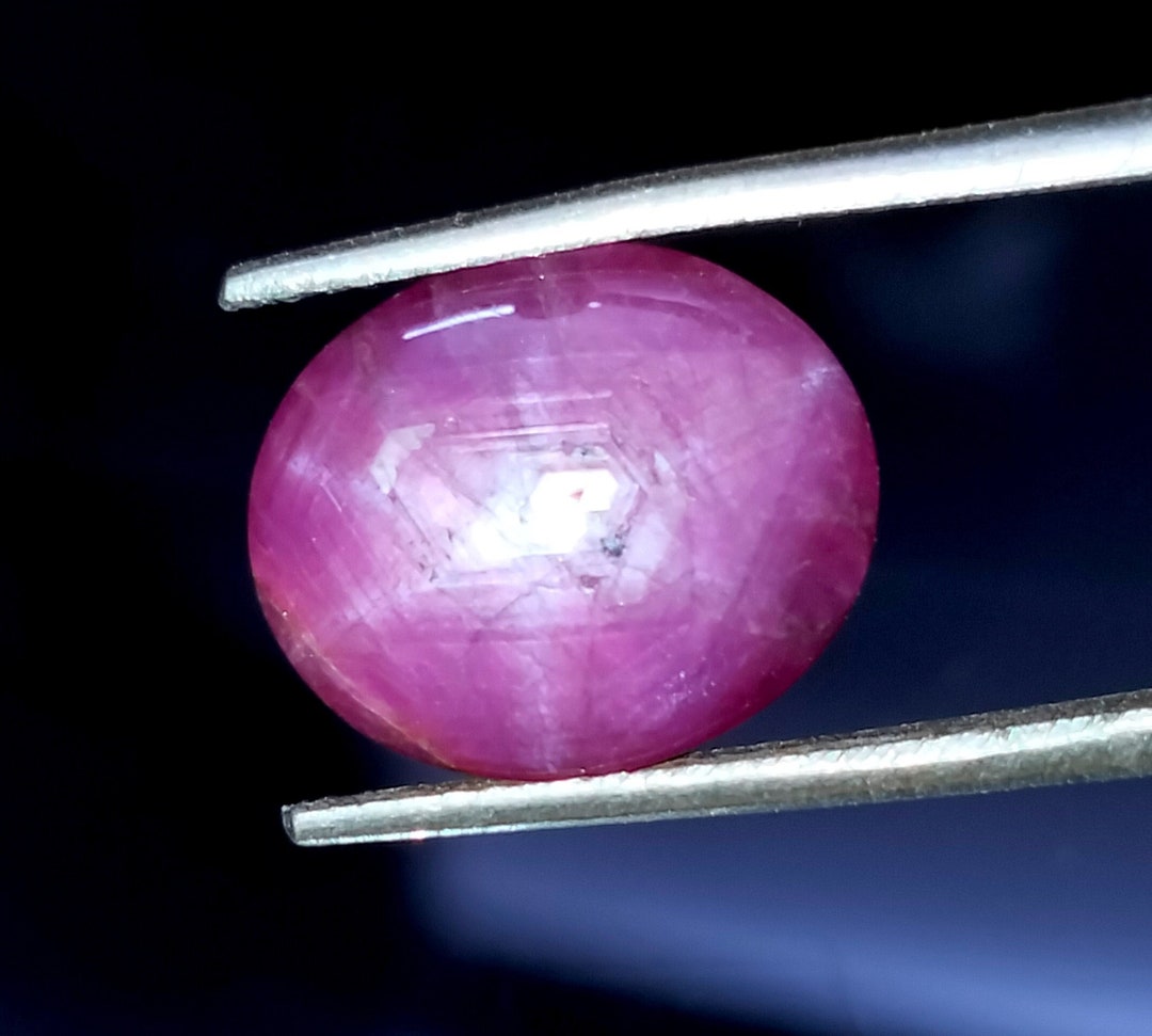 8 CT, Natural Star Ruby, Oval Starruby, Starrubyring, Sterlingsilver ...