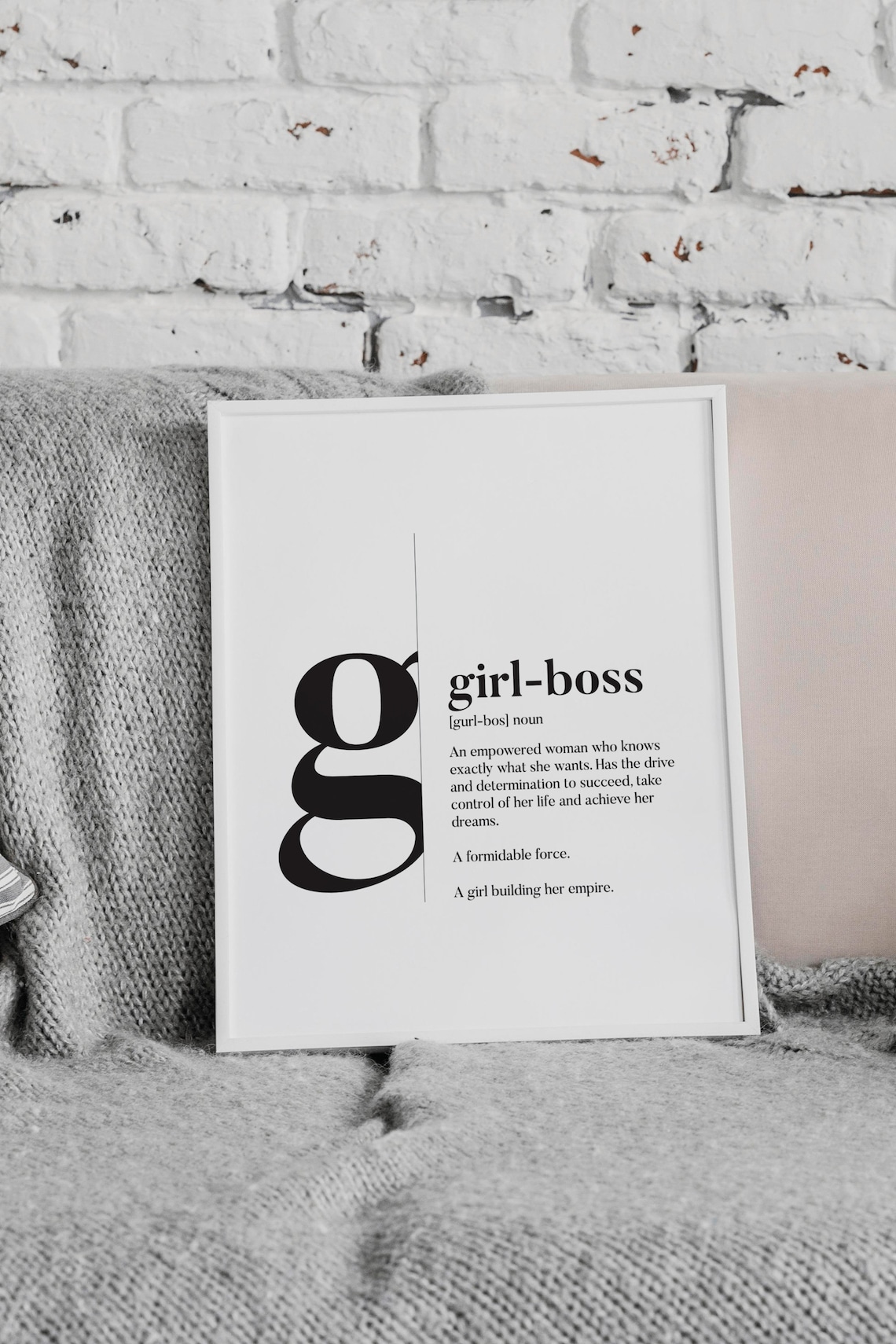 Girl Boss Definition Printable | Definition Poster | Definition Art ...