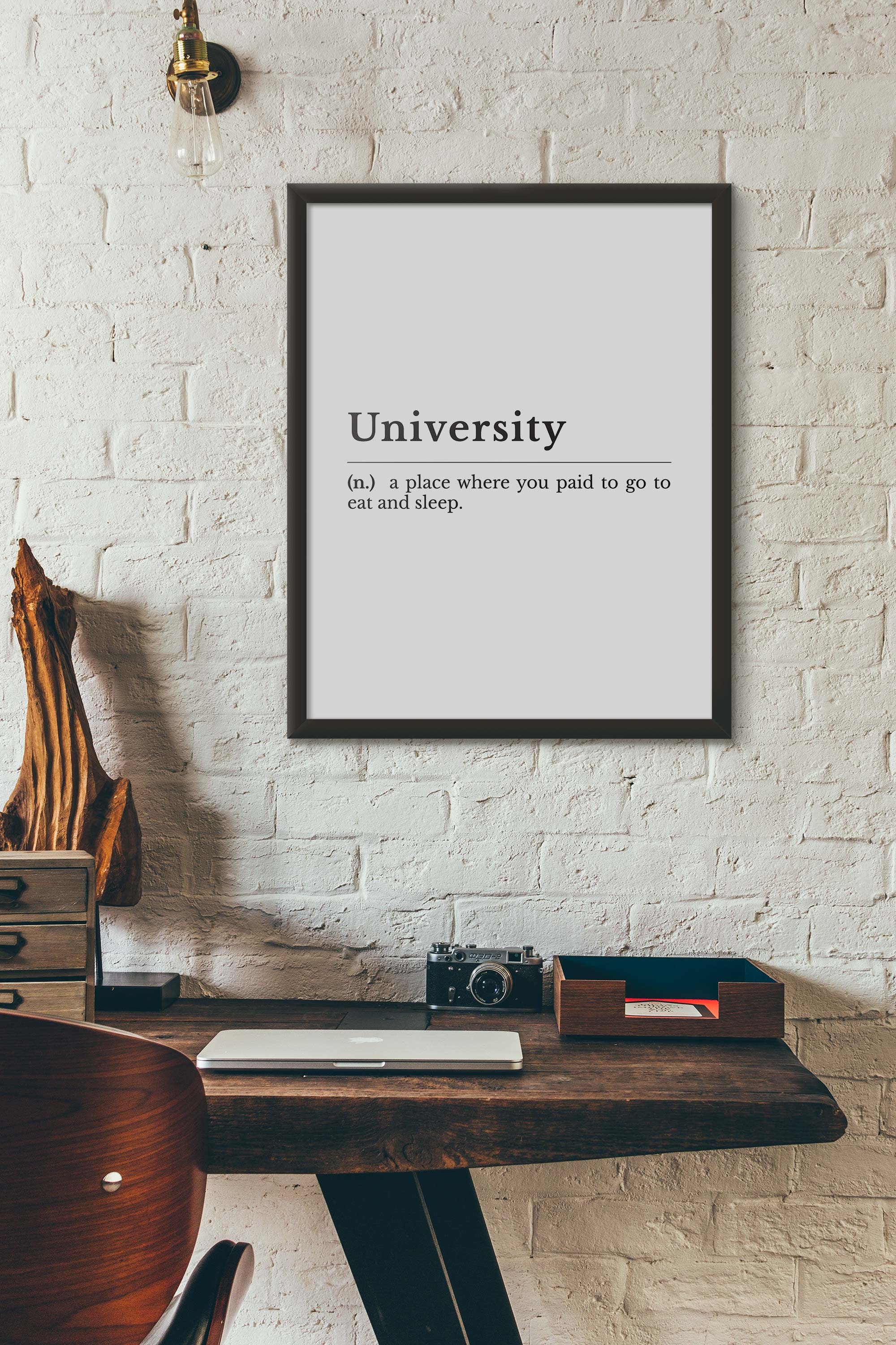 Funny University Definition Print, Funny Dorm Art, Definition Wall Art ...