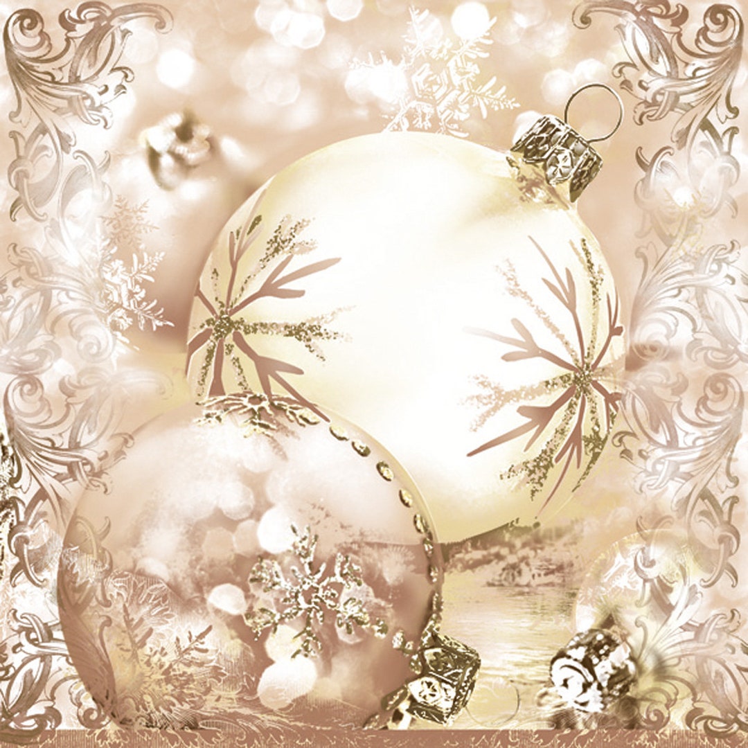 3-PLY Fairy Tale Christmas Tissue Paper Decoupage Napkins 33cm - Etsy