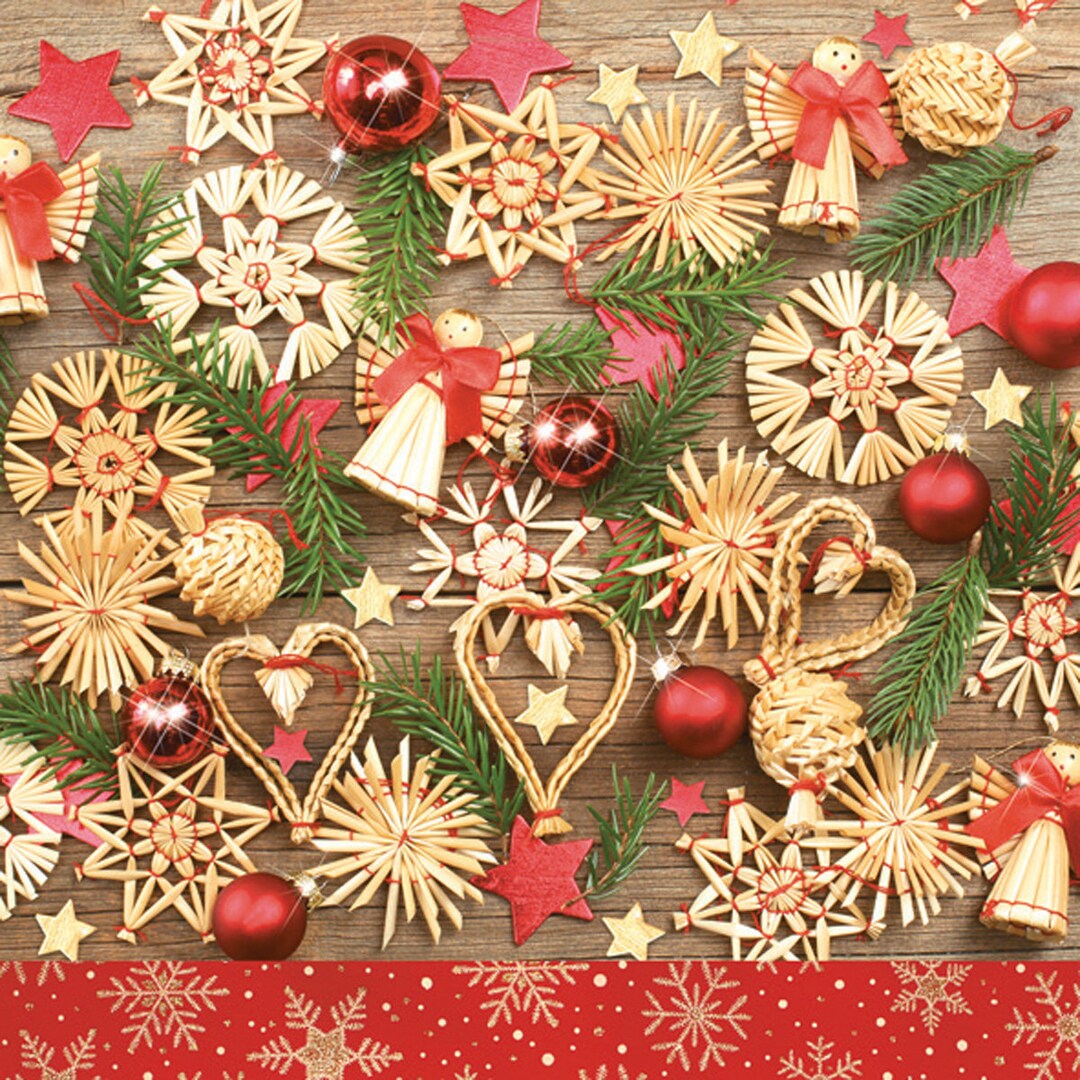3-PLY Fairy Tale Christmas Tissue Paper Decoupage Napkins 33cm X 33cm ...