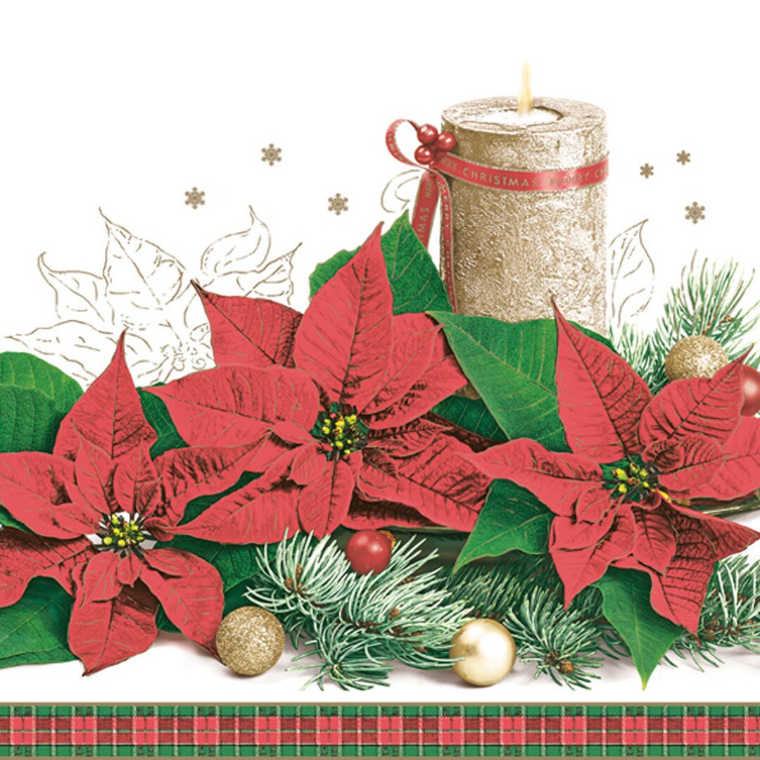 3-PLY Fairy Tale Christmas Tissue Paper Decoupage Napkins 33cm X 33cm ...