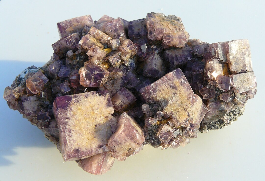 Fluorite Cluster - Hollywell Mine, Rogerley Quarry, Frosterley ...
