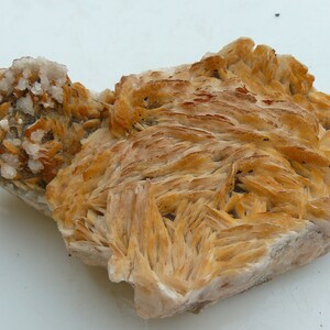 Quartz on Baryte barite Cockscomb Crystals With Cerussite Mibladen ...