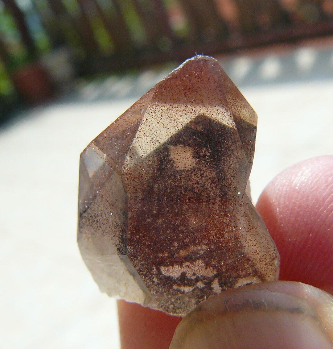 Specular Hematite Black Phantom Quartz - Messina Ajoite Mine, South ...