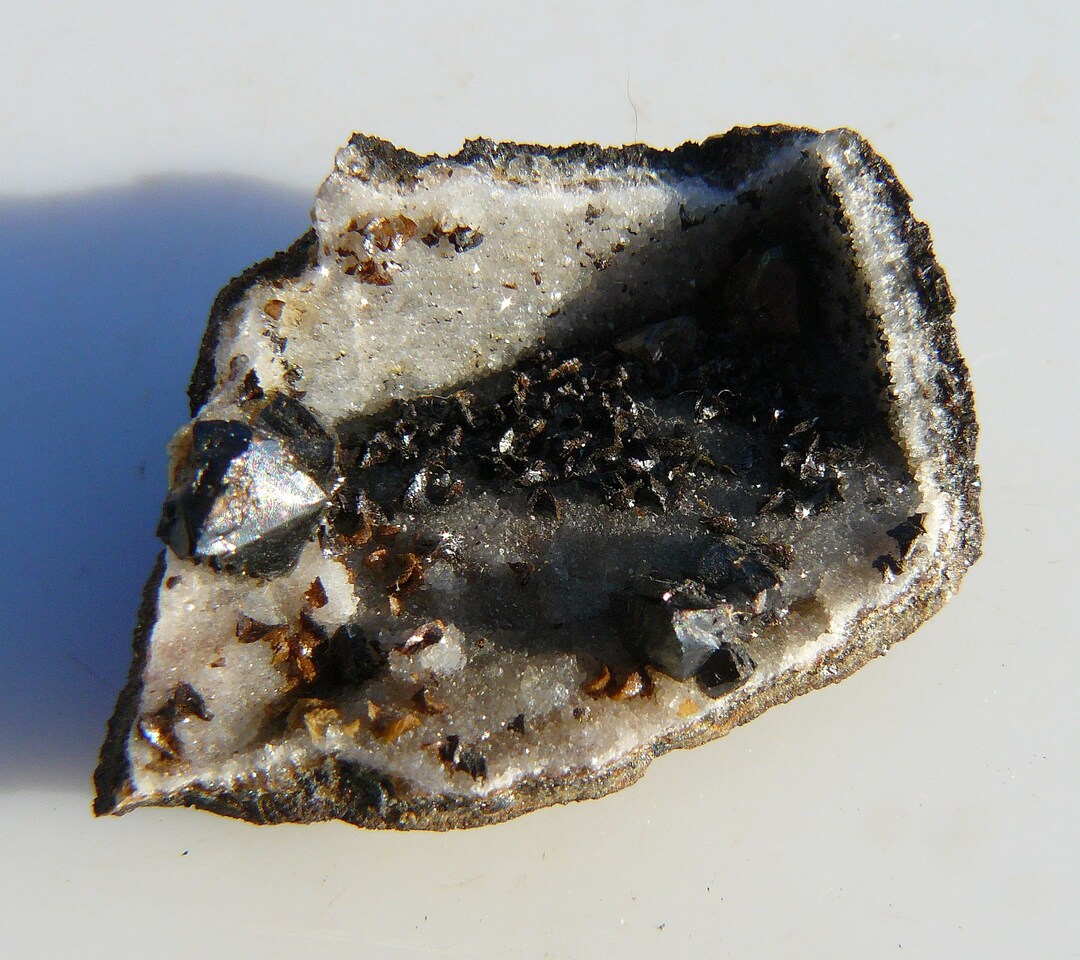 Quartz Epimorph After Fluorite - With Ankerite and Sphalerite ...