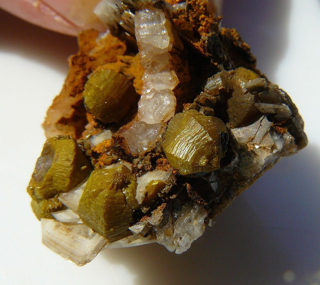 Mimetite Variety Campylite - Dry Gill Mine, Caldbeck Fells, Cumbria, UK ...