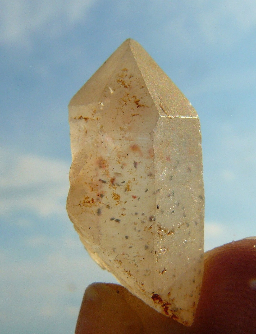 Harlequin Quartz - Madagascar - 27x15x11mm / 5.5g - Lepidochrosite ...