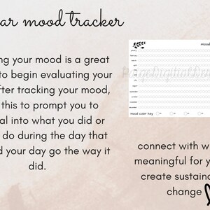 Yearly Mood Tracker Positive Mindset Reflection Journaling - Etsy