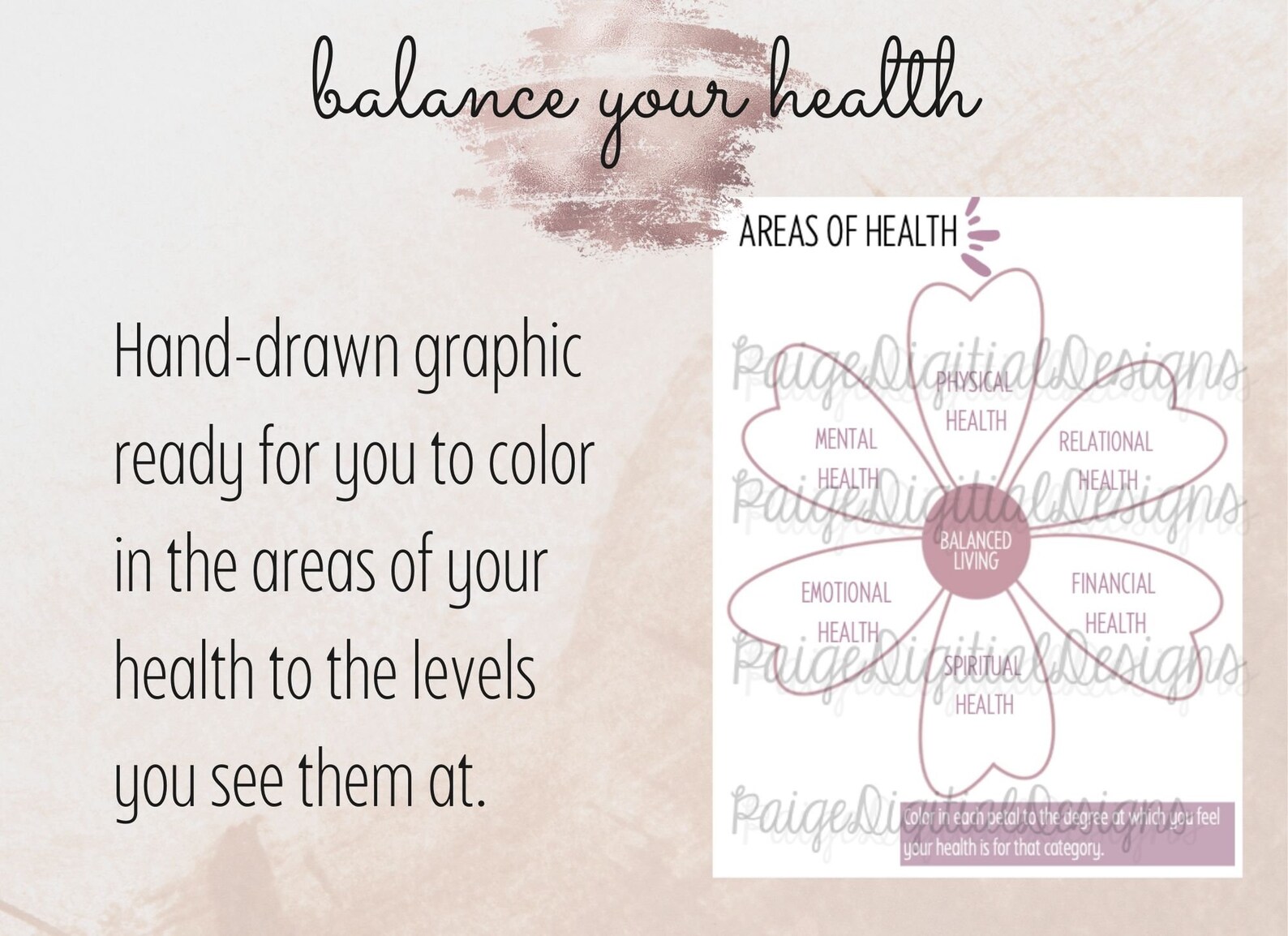 Balance Your Health Tracker for Self Care - Etsy