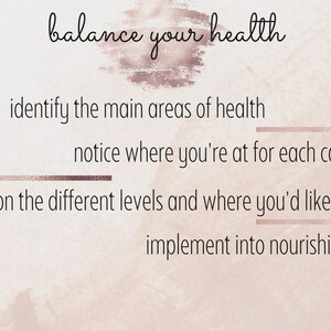 Balance Your Health Tracker for Self Care - Etsy