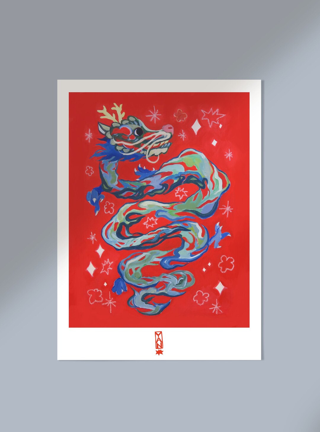 Year of the Dragon 2024 - Original Art Print - Lunar New Year - Etsy