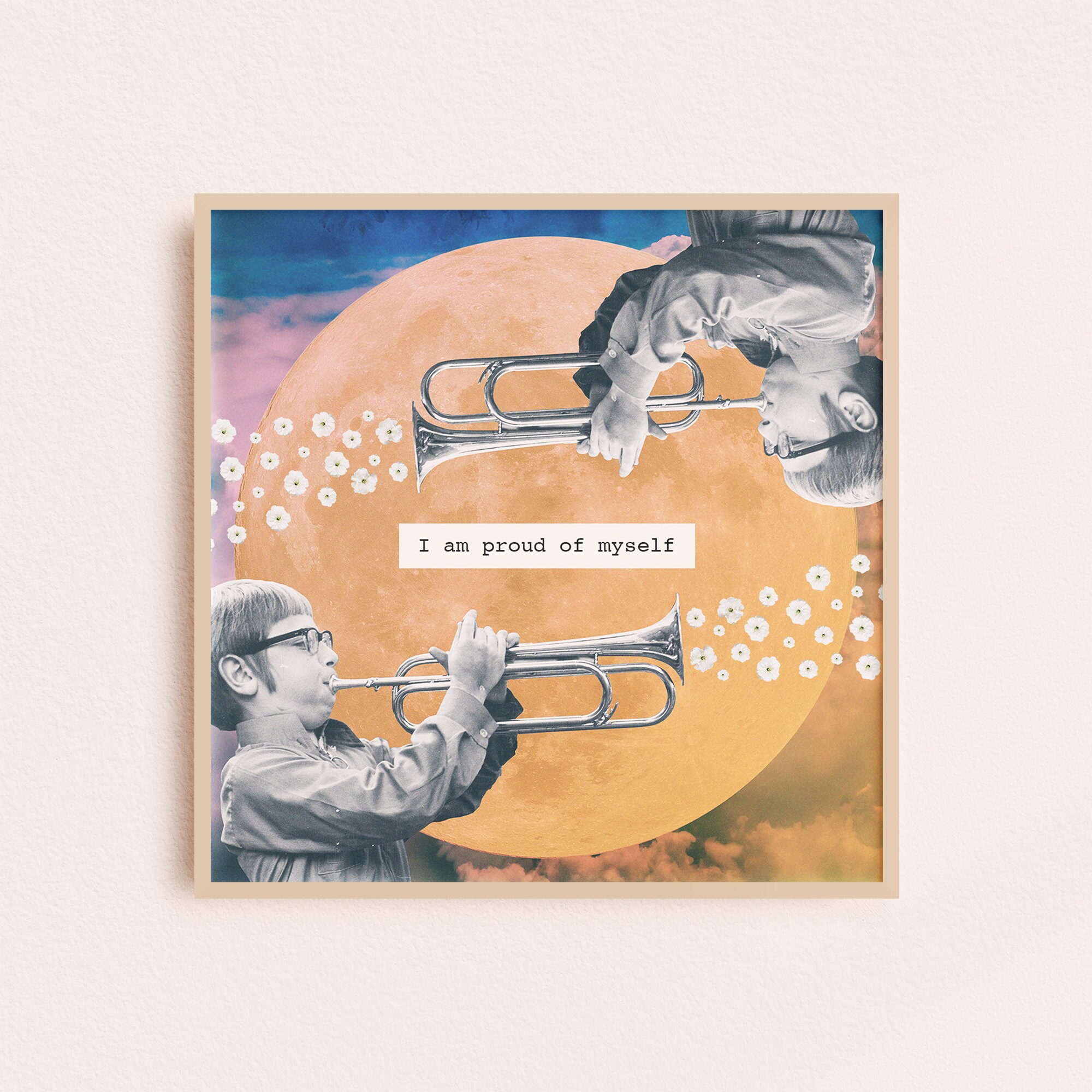 Positive Affirmation Collage Art Print: I Am Proud Of | Etsy