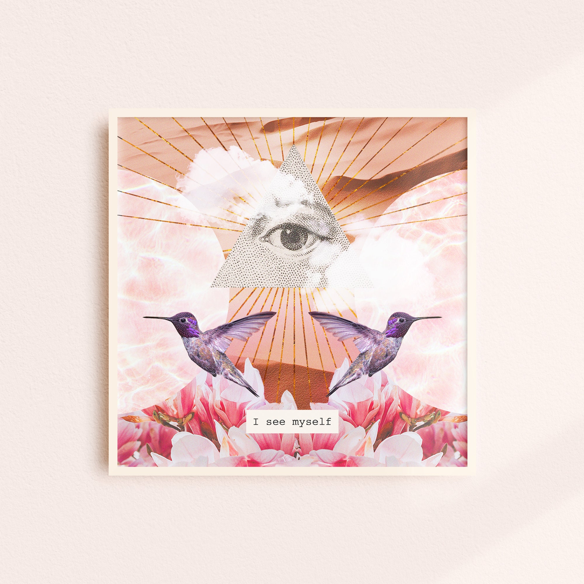 Positive Affirmation Collage Art Print: I See | Etsy