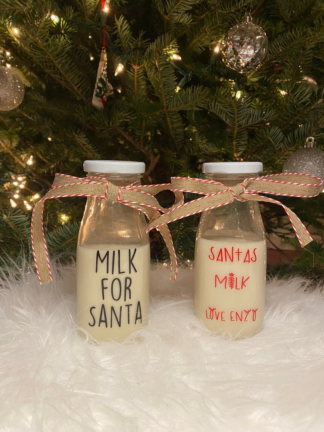 Milk for Santa Santas Milk Jar Milk Jar 8oz Jar Christmas - Etsy