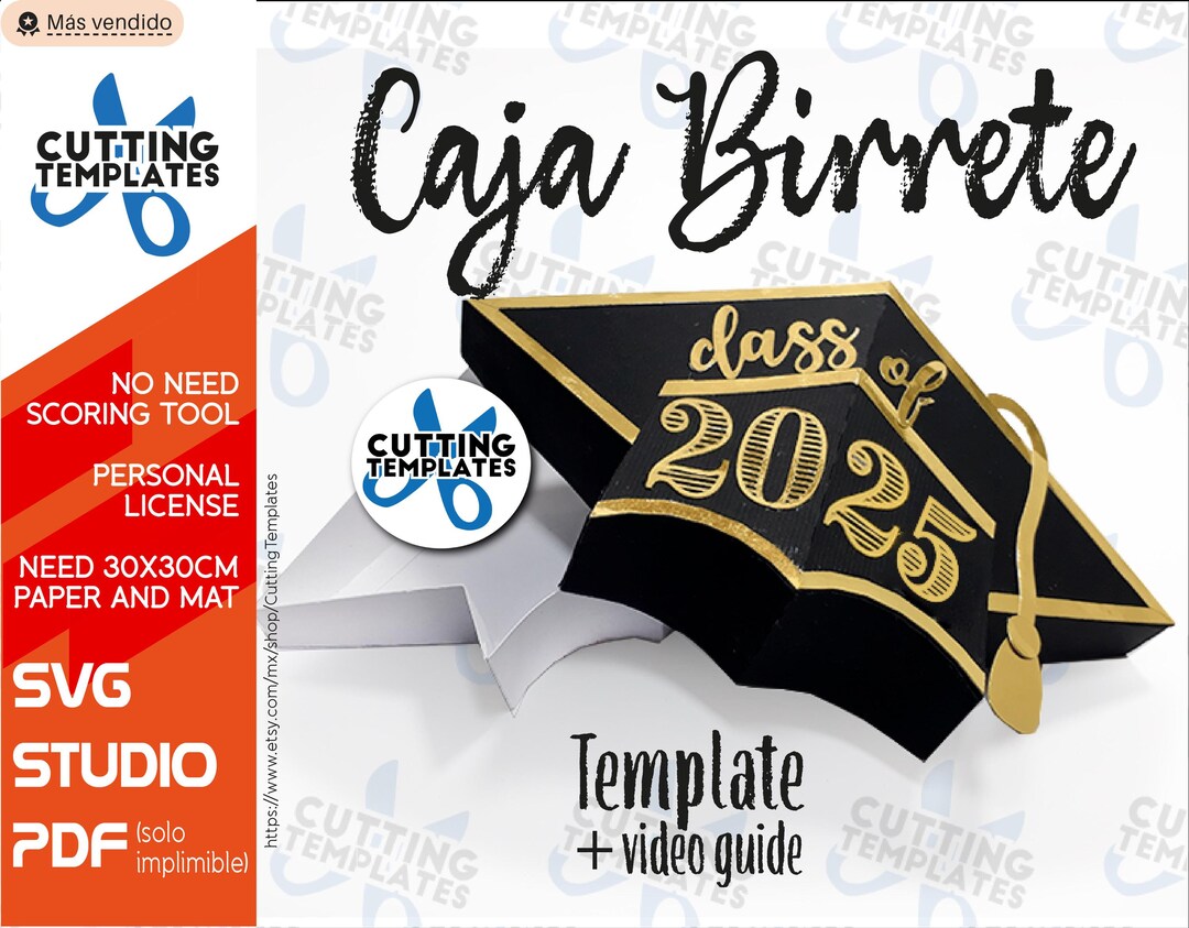 3D Graduation Cap Svg, Flavor Grad Box Present, Graduation Hat, Class ...