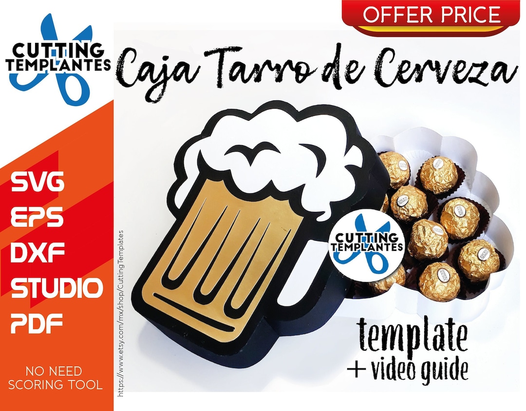 Caja 3D Tarro De Cerveza Beer Box 3D Svg Caja Presente Gift - Etsy