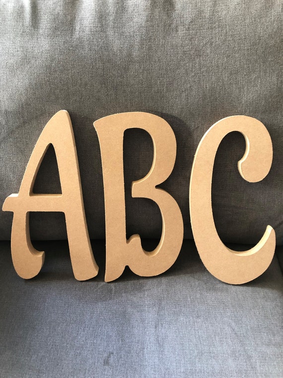 Large MDF letters and numbers in 'Aladin' Font from | Etsy