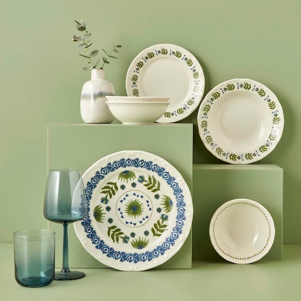 Floral Ceramic Dinnerware - Etsy