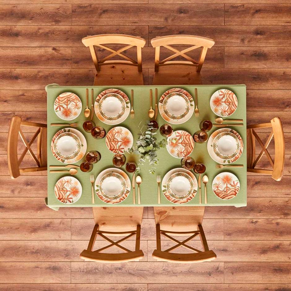 24 Pieces 6 Person Dinnerware Palm Tree Dinnerwaremoving - Etsy