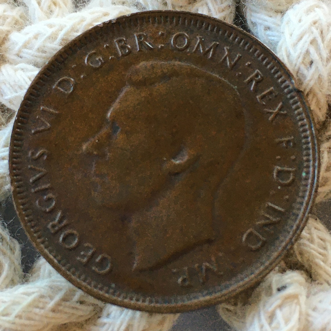 1946 Y. Australian Half Penny, Vintage Coin - Etsy