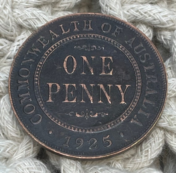 1925 Australian Penny REPRODUCTION - Etsy Australia