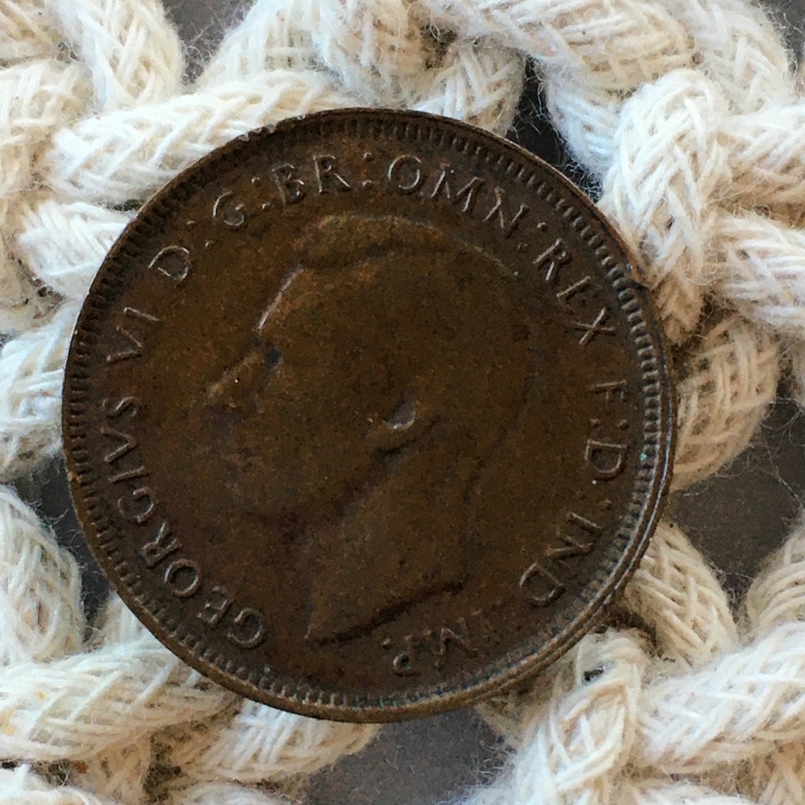 1946 Y. Australian Half Penny, Vintage Coin - Etsy