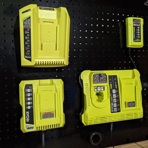 Ryobi 40v OP403A Pegboard Mount for Lithium Ion Battery Charger - Etsy