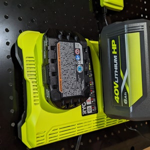 Ryobi 18v and 40v P137 Pegboard Mount for Dual Platform Lithium Ion ...