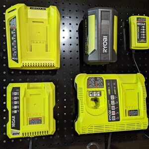 Ryobi 40v OP403A Pegboard Mount for Lithium Ion Battery Charger - Etsy