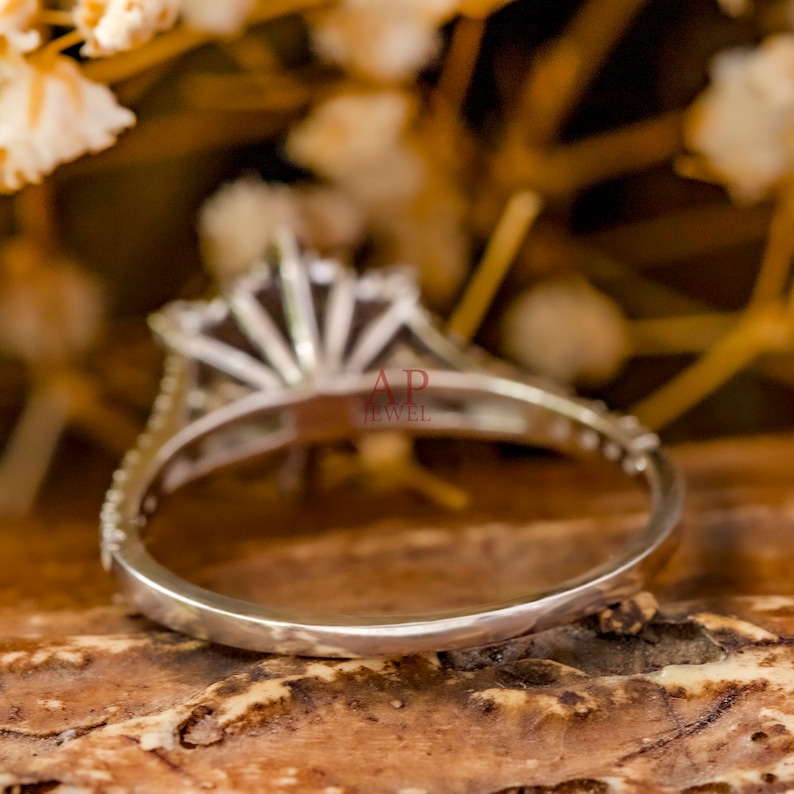 Beautifulsnowflake Ring Split Shank Ring Round Cut CZ & - Etsy