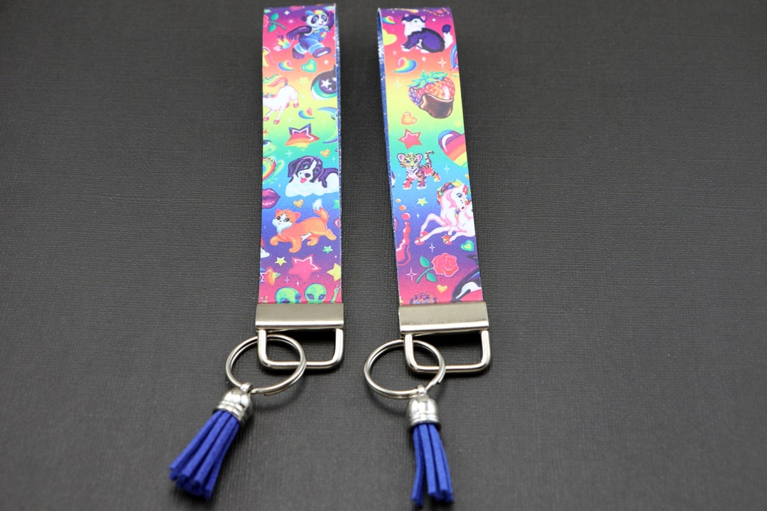 90's Inspired Key Fob Wristlet Art Wristlet - Etsy