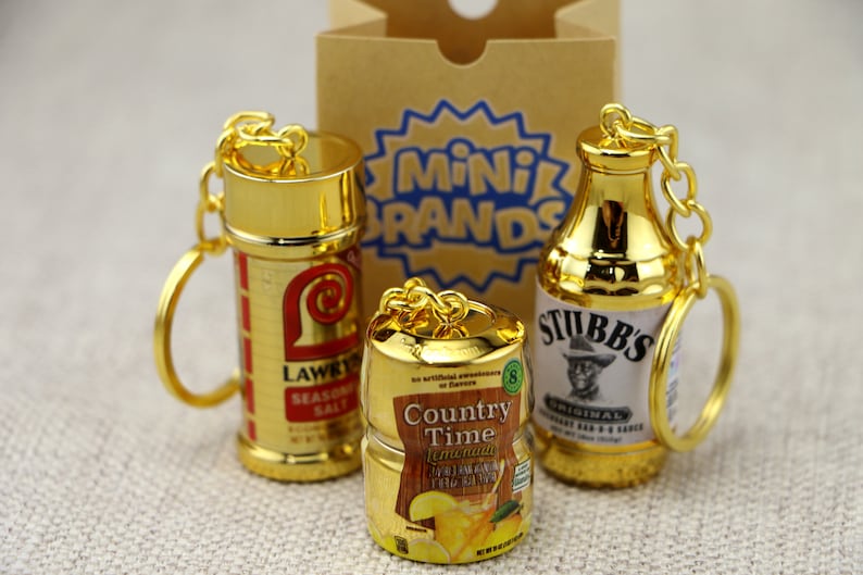 Mini Brands Keychain | Gold Rush Series | Mystery Keychain - Etsy