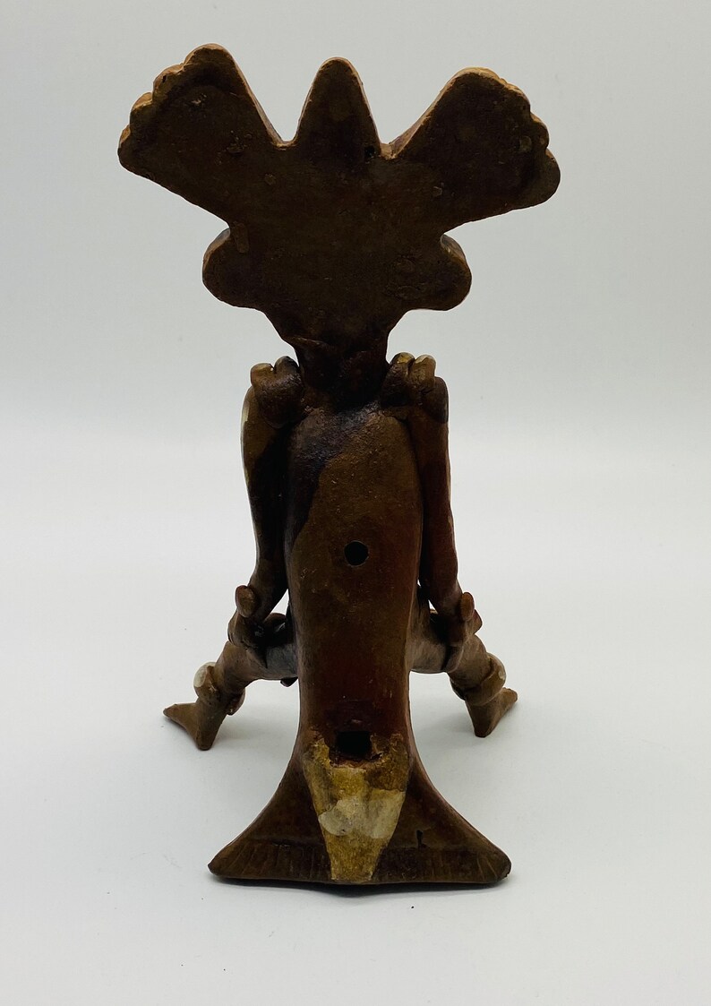 Large Aztec Maya Figurine Clay Whistle Ocarina Terra Cotta - Etsy