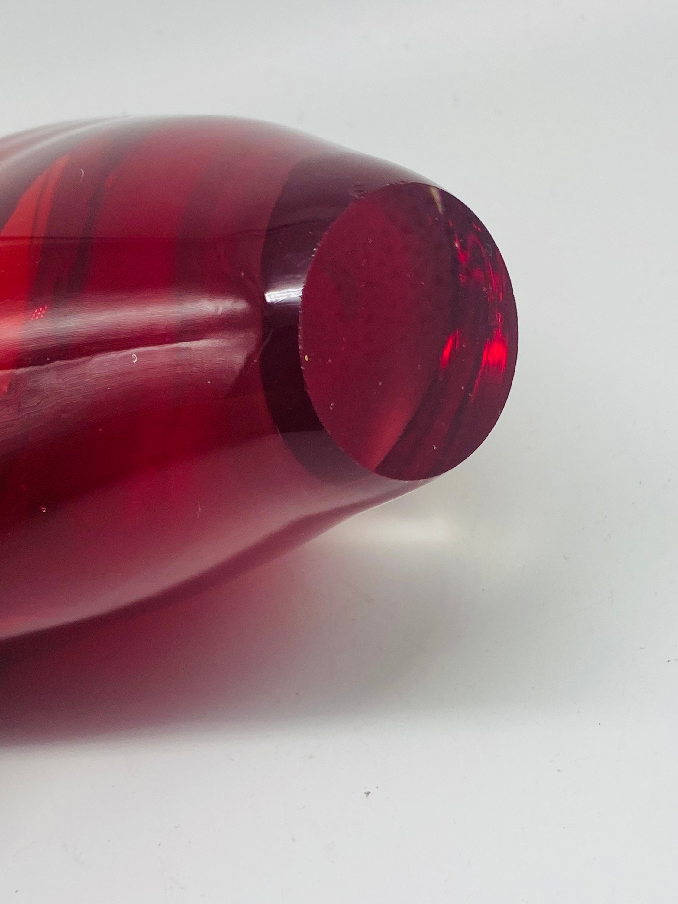 Salviati Small Heart Murano Glass Vase by Maria Christina Hamel Red ...