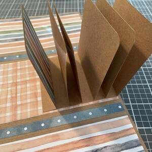 Tutorial - Tri-fold Mini Album, Mini Folio, Photo Album With Waterfall Pages, Junk Journal, DIY ...