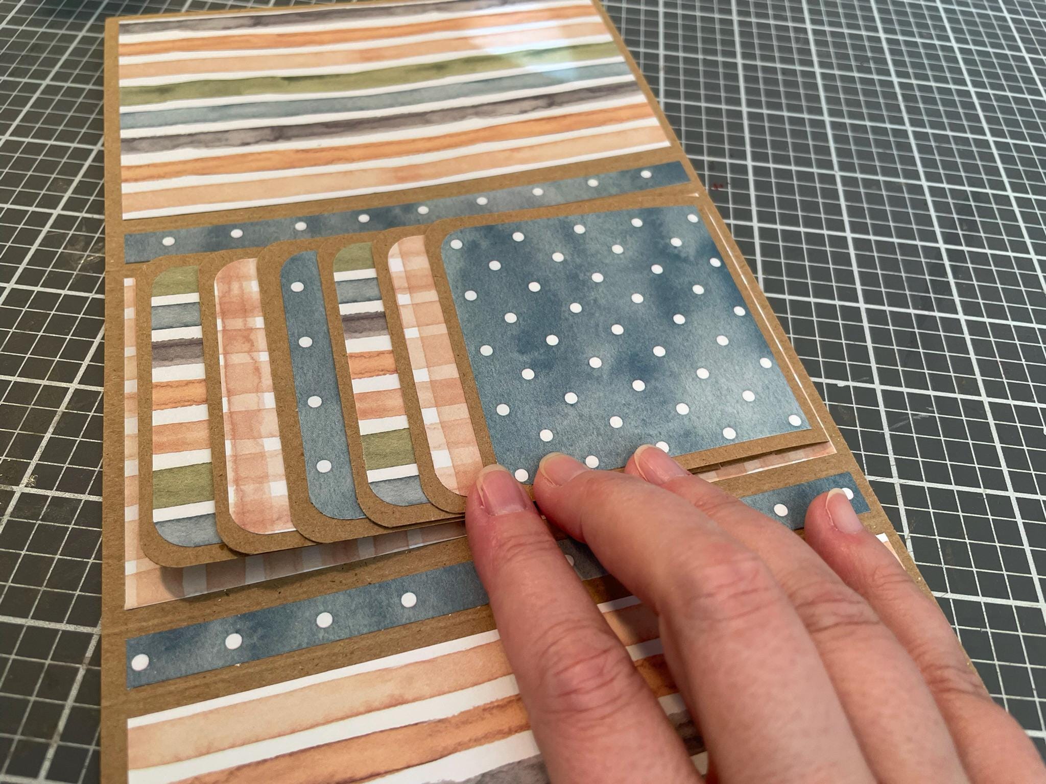 Tutorial - Tri-fold Mini Album, Mini Folio, Photo Album With Waterfall Pages, Junk Journal, DIY ...