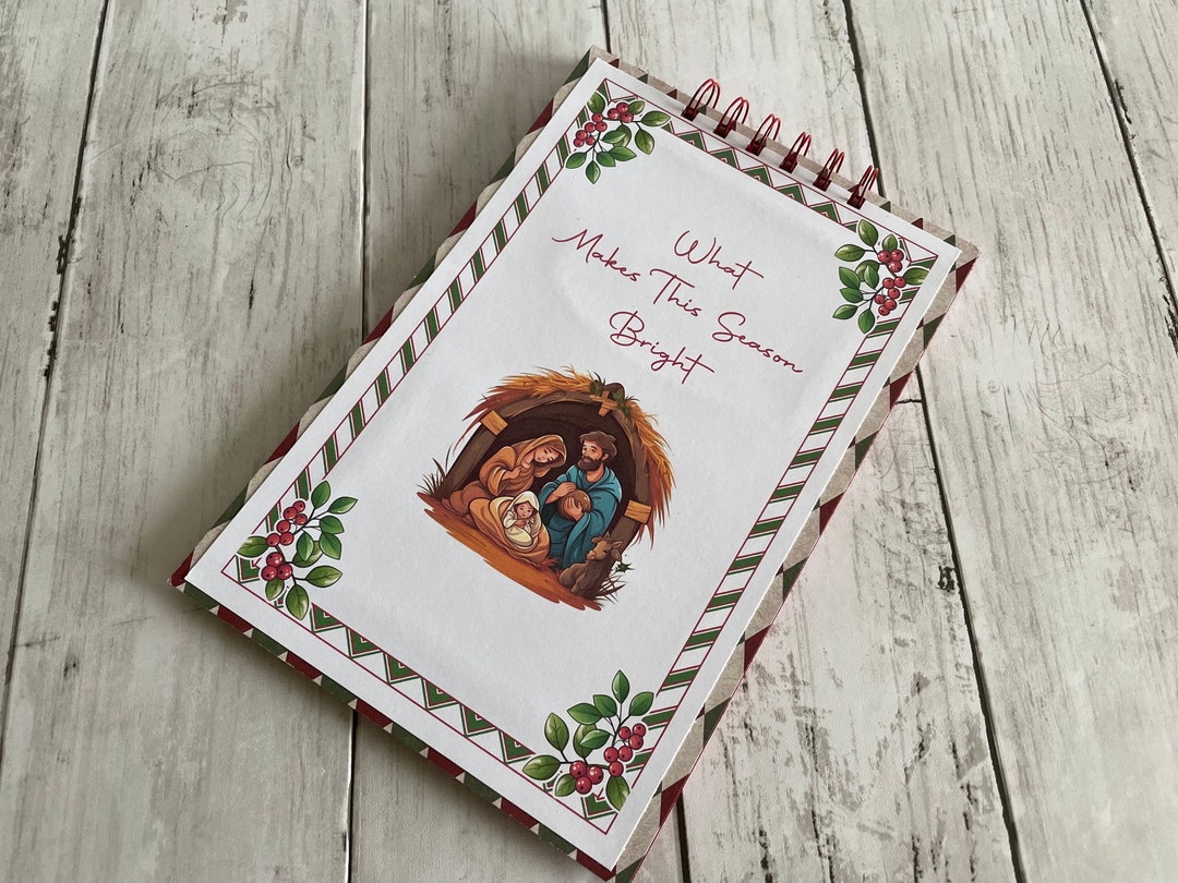Christmas Flip Book DIY Tutorial: Nativity Scene (PDF & PNG) - Etsy