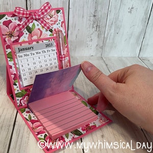 Sticky Note Calendar Easel Tutorial: Full BLANK Calendar, Paper Craft ...