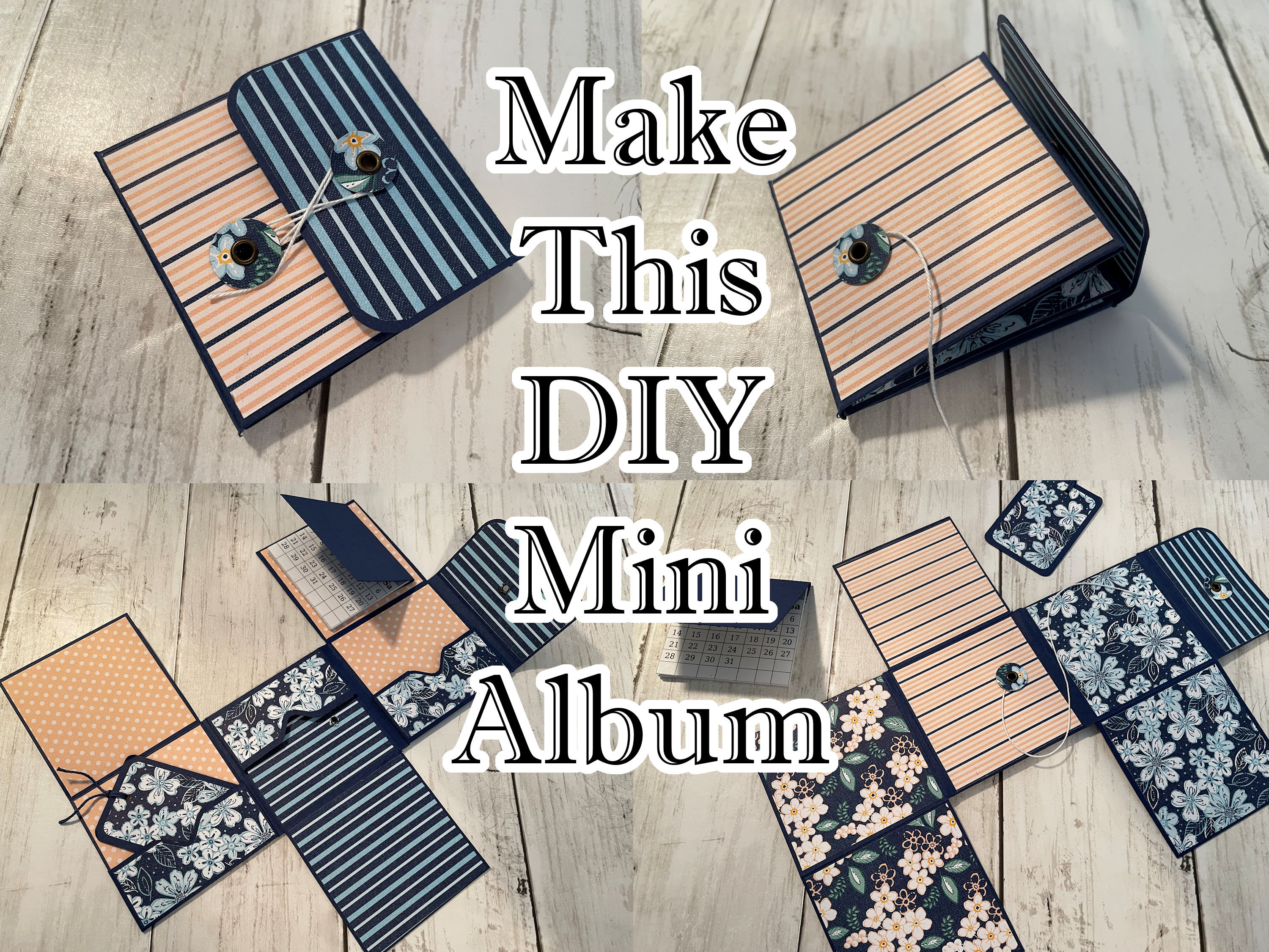Tutorial Matchbook-style Mini Photo Album, Detailed Instructions ...