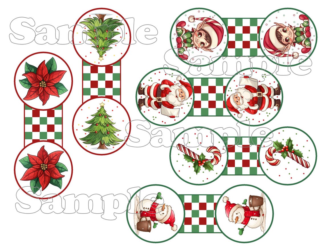 DIY Christmas Magnetic Bookmarks: Neighbor Gift Craft (digital Download ...
