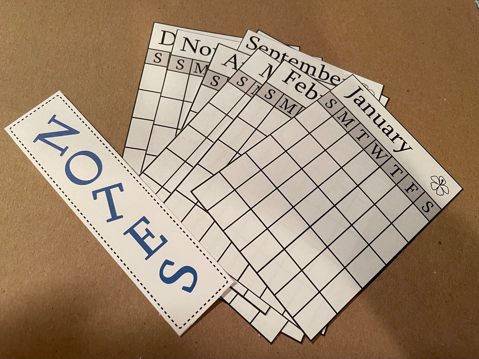 Notepad & Calendar Folio Tutorial: DIY 3.5" X 5" Cover (PDF Pattern) - Etsy