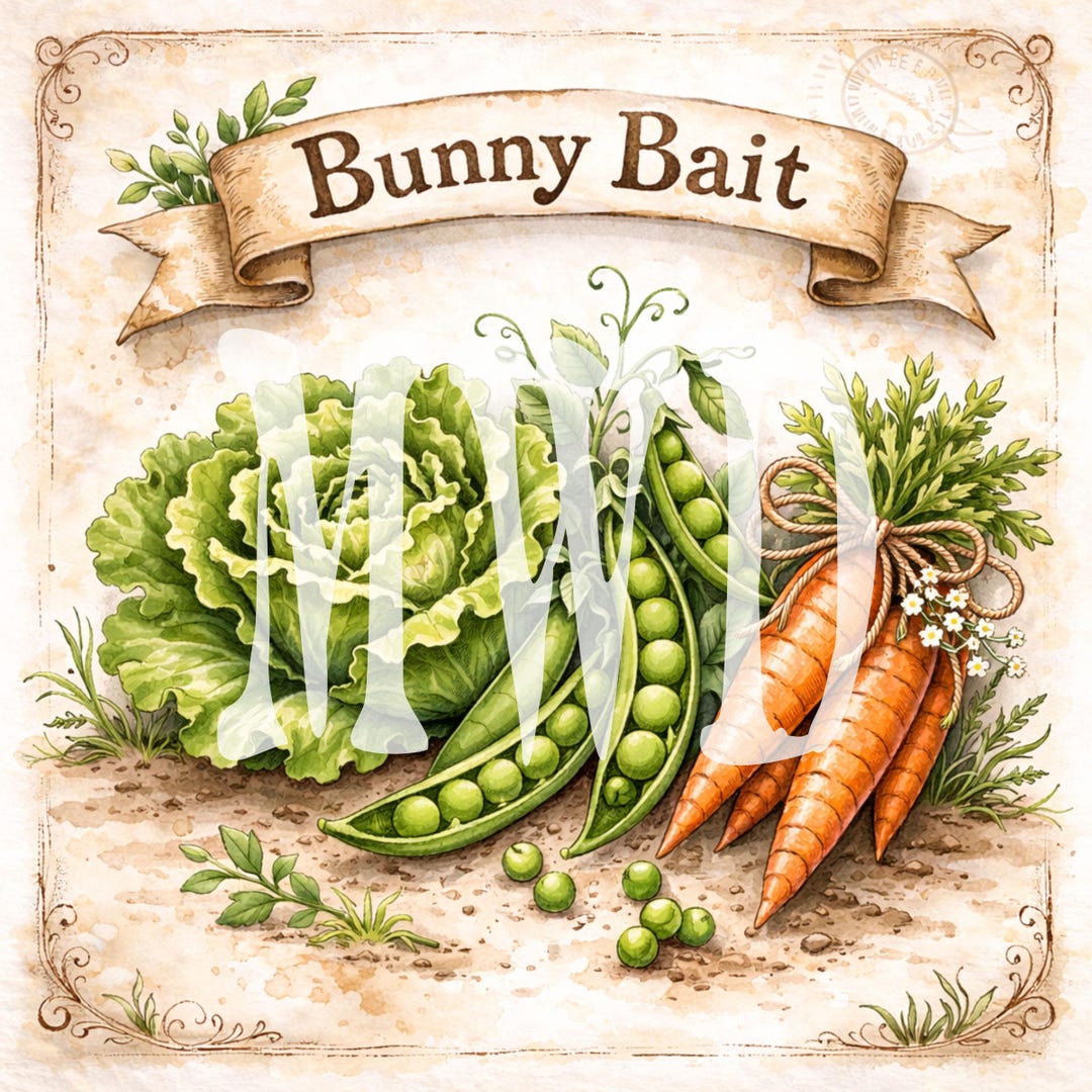 5 Spring Prints, Bunny Bait, Hero Carrot, Rustic Images, 5x7 and 8x8 ...