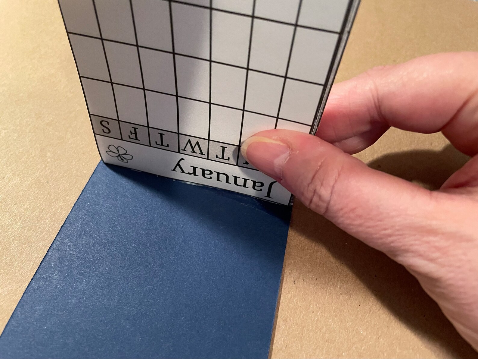 Notepad & Calendar Folio Tutorial: DIY 3.5" X 5" Cover (PDF Pattern) - Etsy