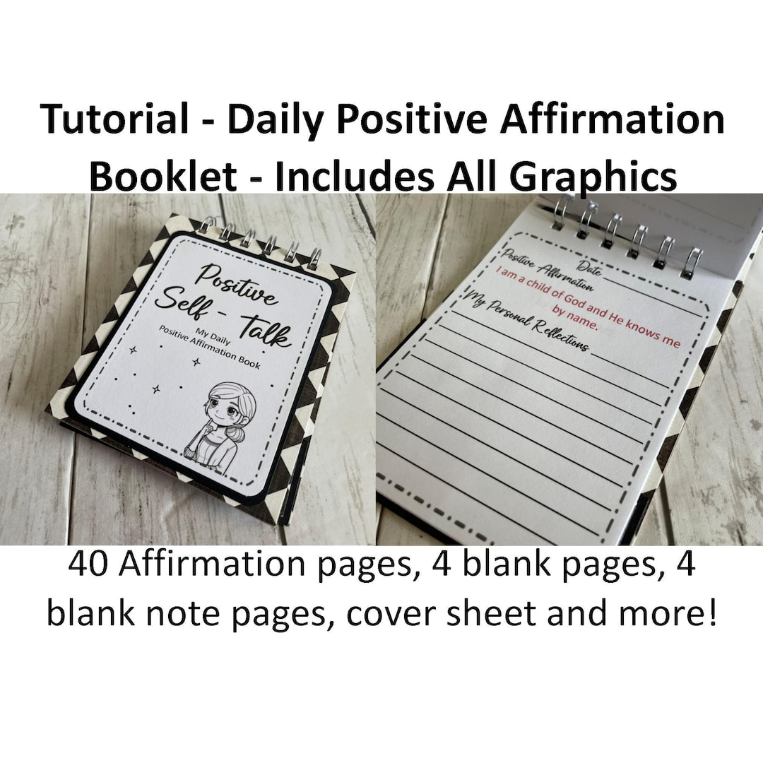 Tutorial Positive Affirmation Book, Daily Affirmations, Daily Self Talk ...