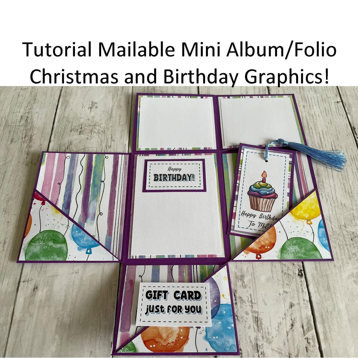 Mini Album Card Tutorial: Mailable Gift Card Holder With Graphics ...